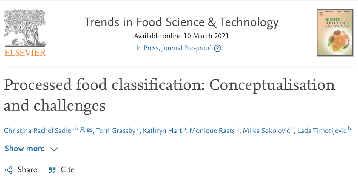 Clarity needed in classification systems for processed foods | Eufic